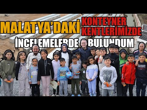 MALATYA’DAKİ KONTEYNER KENTLERİMİZDE YAŞAM BAŞLADI