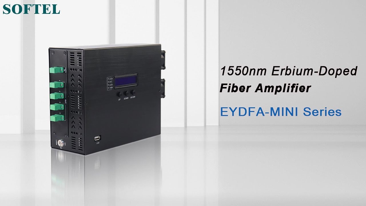 Softel Mini 4 Ports 1550nm EYDFA | SOA-4X23-MINI - YouTube