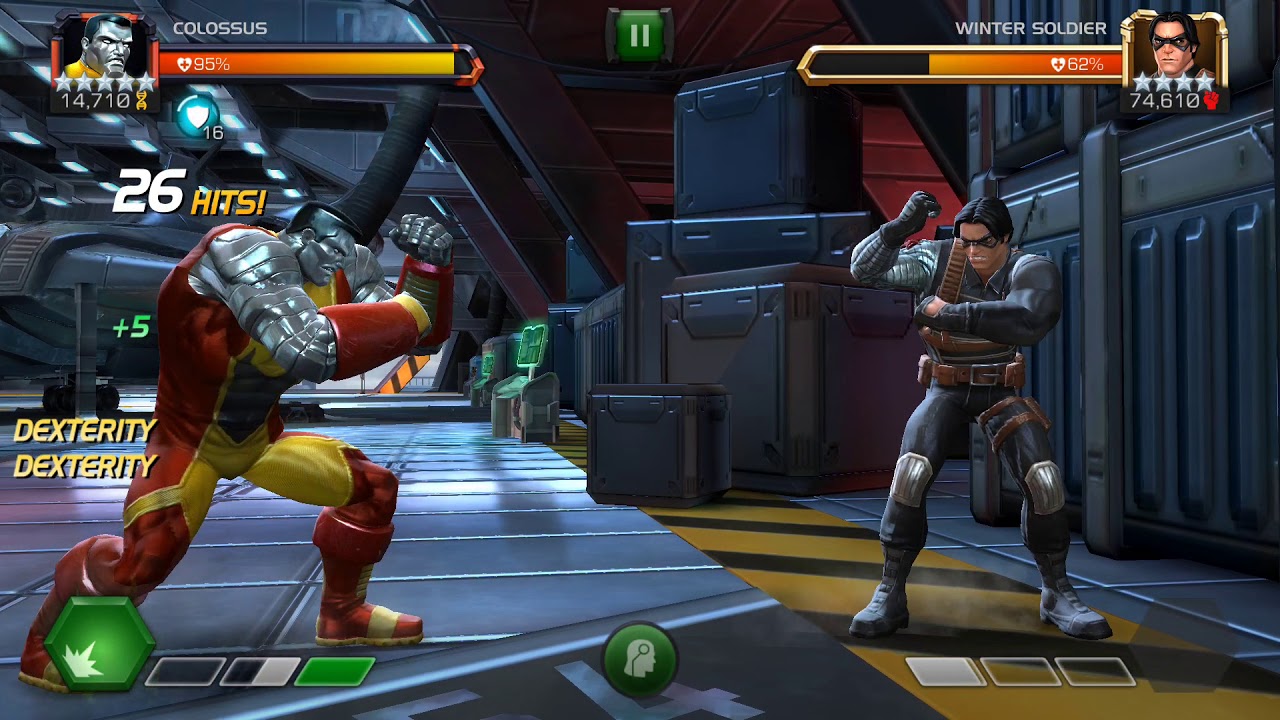 Mcoc Colossus vs winter soldier - YouTube