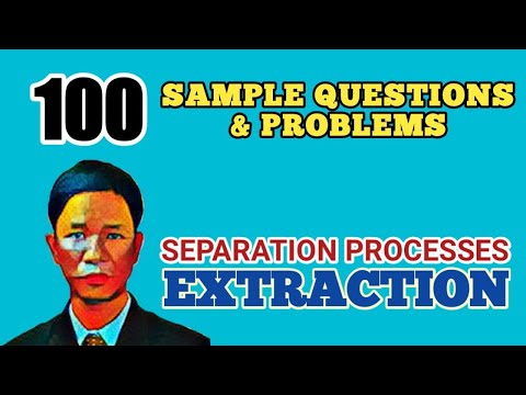 SOLVENT EXTRACTION - 100 SAMPLE QUESTIONS & PROBLEMS - YouTube