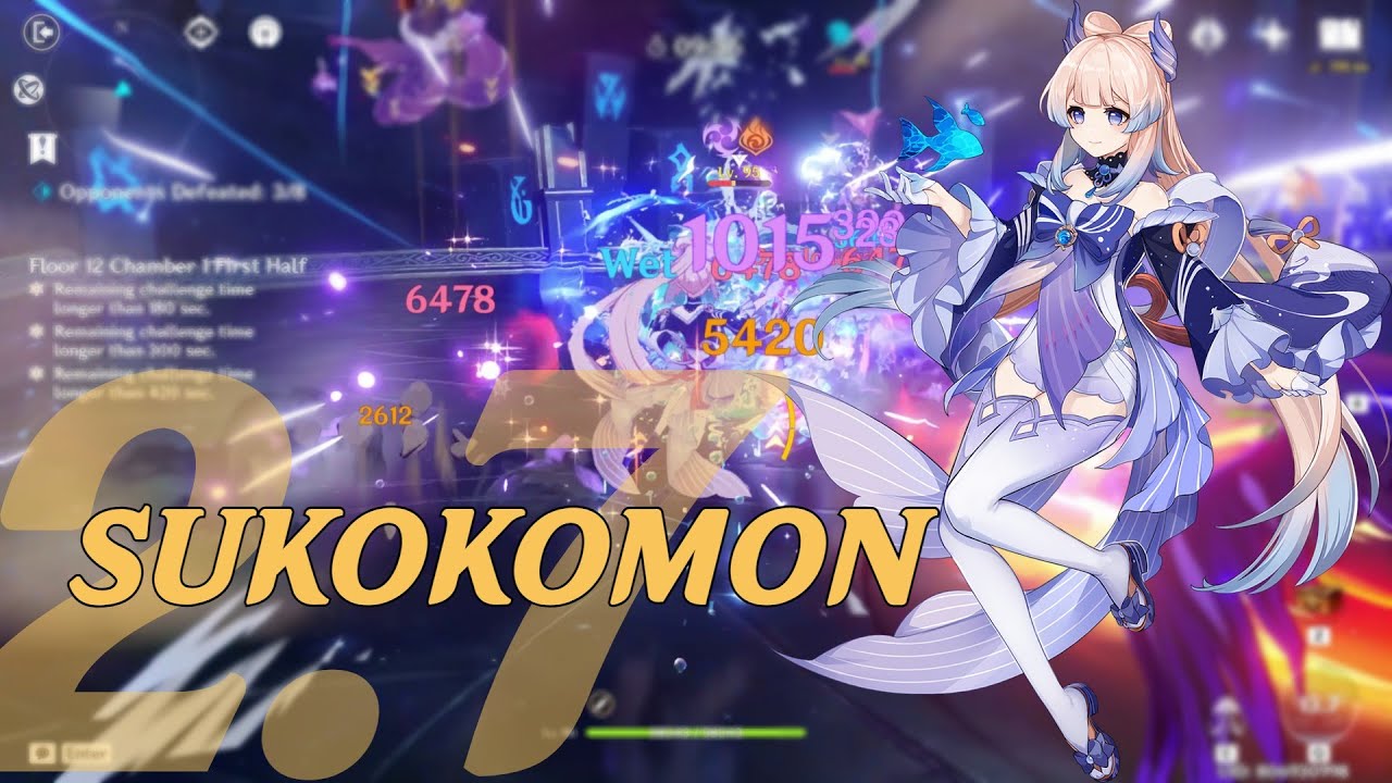 SUKOKOMON | 2.7 Spiral Abyss Floor 12 First Halves - YouTube