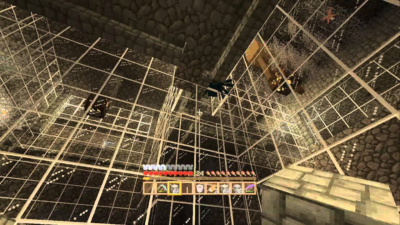 Minecraft 360 Survival - How To Kill Cave Spiders Without Getting Hurt ...