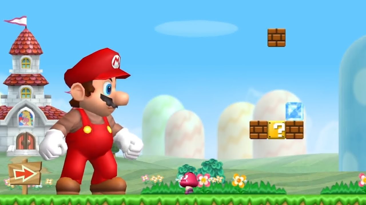 Giant New Super Mario Bros. Wii 3 - Full Walkthrough - #01 - YouTube