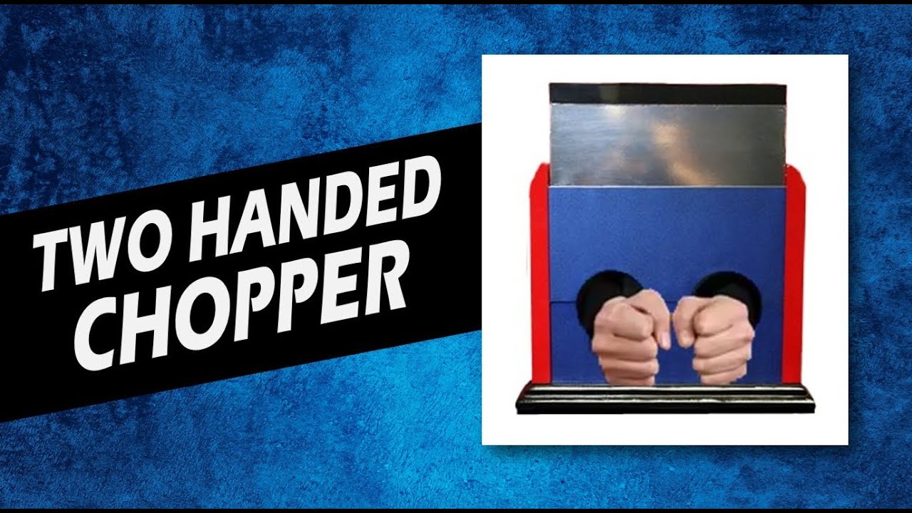 Two Handed Chopper Stage Magic Trick - YouTube