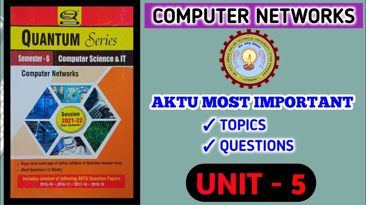 Computer Network AKTU Important Questions [ UNIT-5] #computernetwork # ...