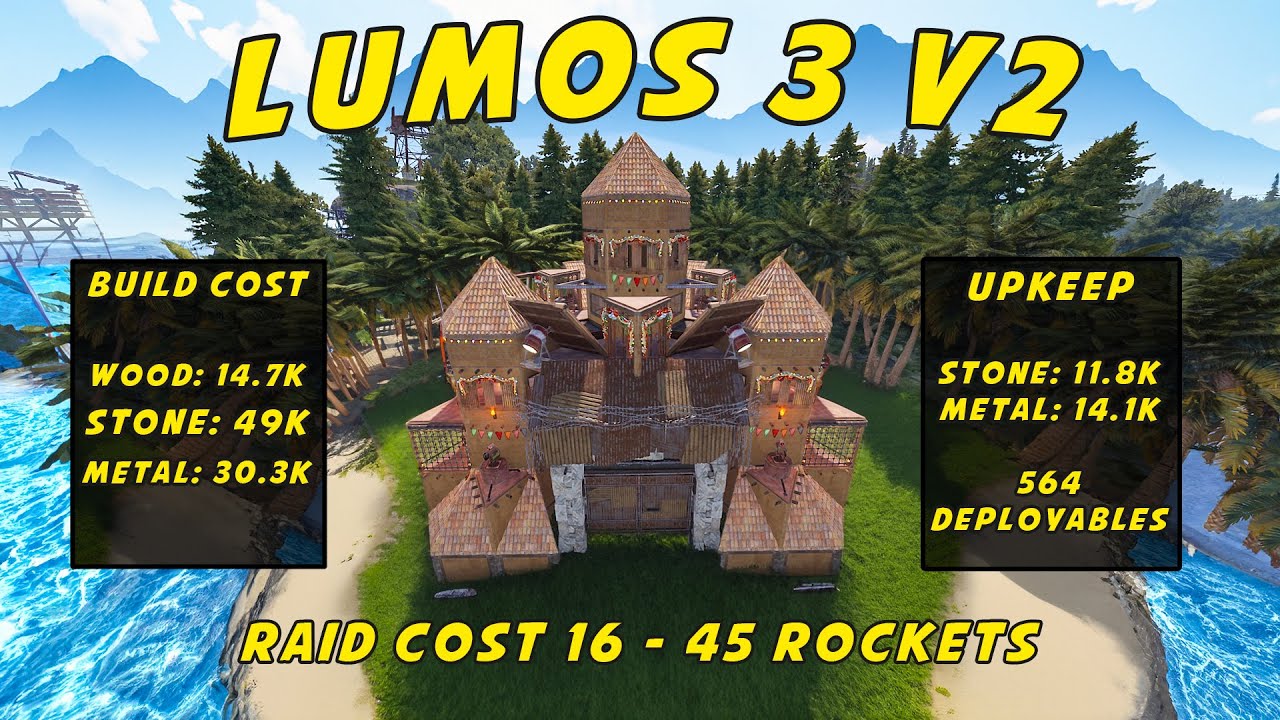 THE LUMOS 3 V2 RUST CASTLE BASE DESIGN - YouTube