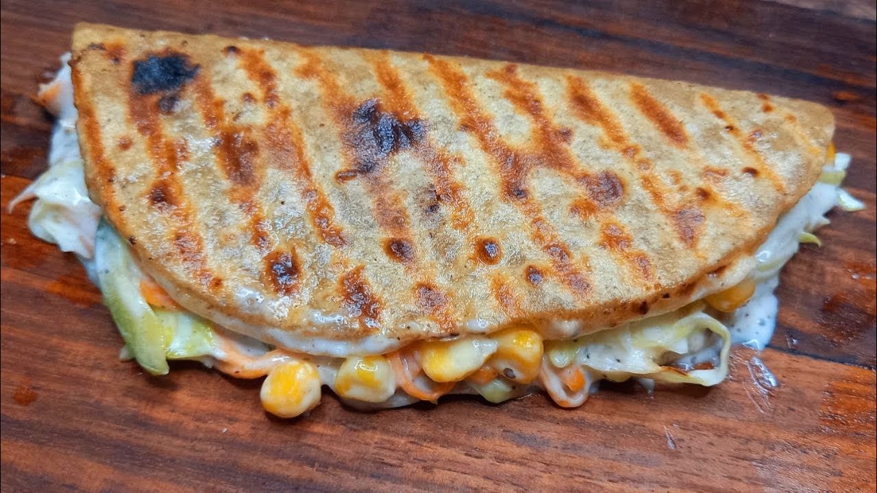 Crispy Coleslaw Roti Taco Chef Fatima/ Breakfast Lunch box & Evening ...