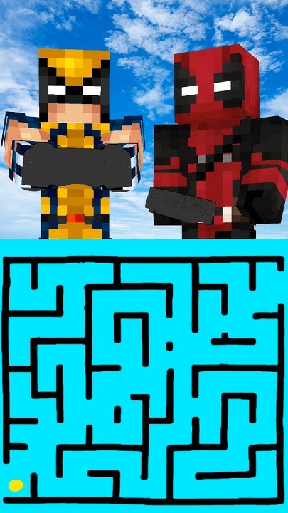 Who will Pass the Maze Challenge? Wolverine or Deadpool? 🤔 - YouTube