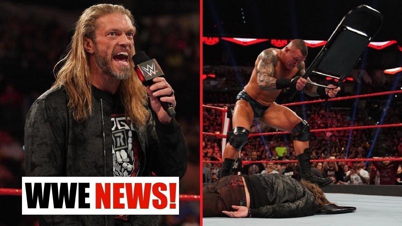 Randy Orton Attacks Edge With A Brutal Steel Chair Assault! - YouTube