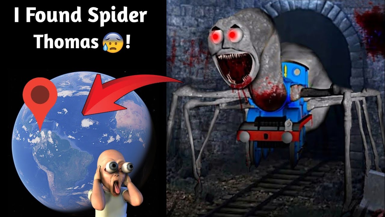 😰🚂 I Found Spider Thomas Caught On Google Earth And Maps! Thomas Exe ...