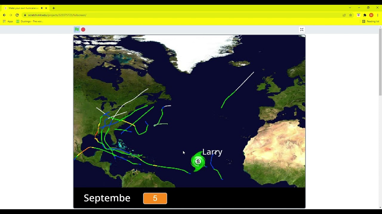 2021 Atlantic Hurricane Season Animation (Scratch) - YouTube
