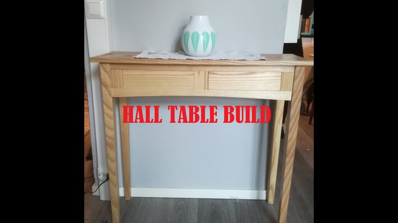 Ash Hall Table Build - YouTube
