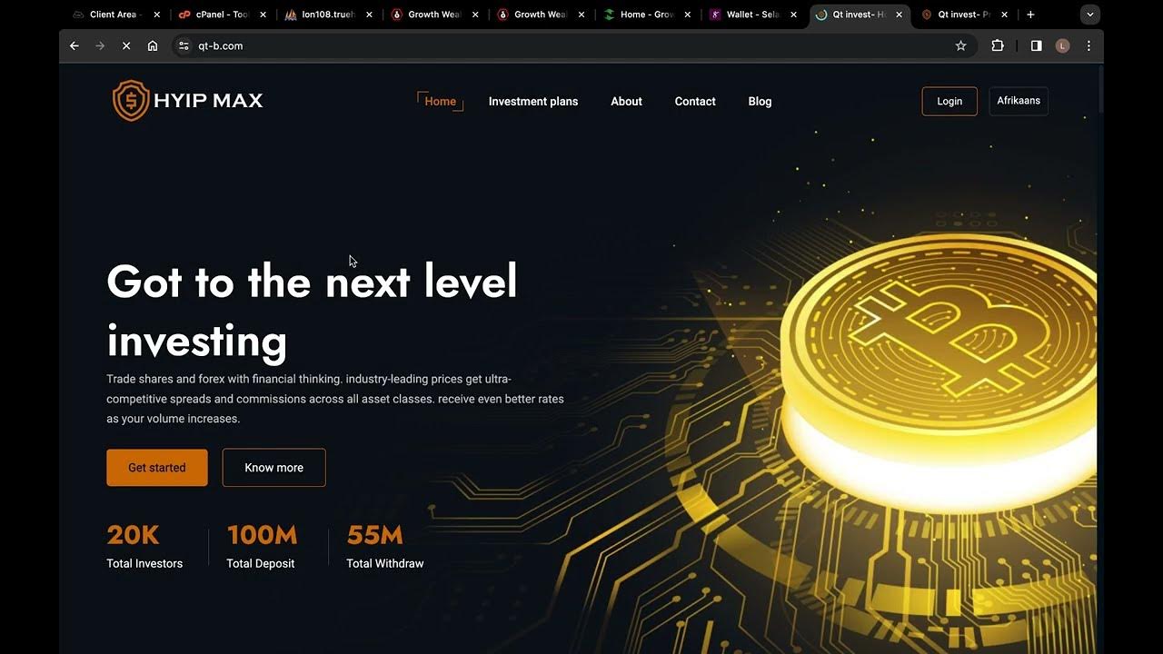 How To Create Bitcoin Investment Website For Free Script in 2024 - YouTube