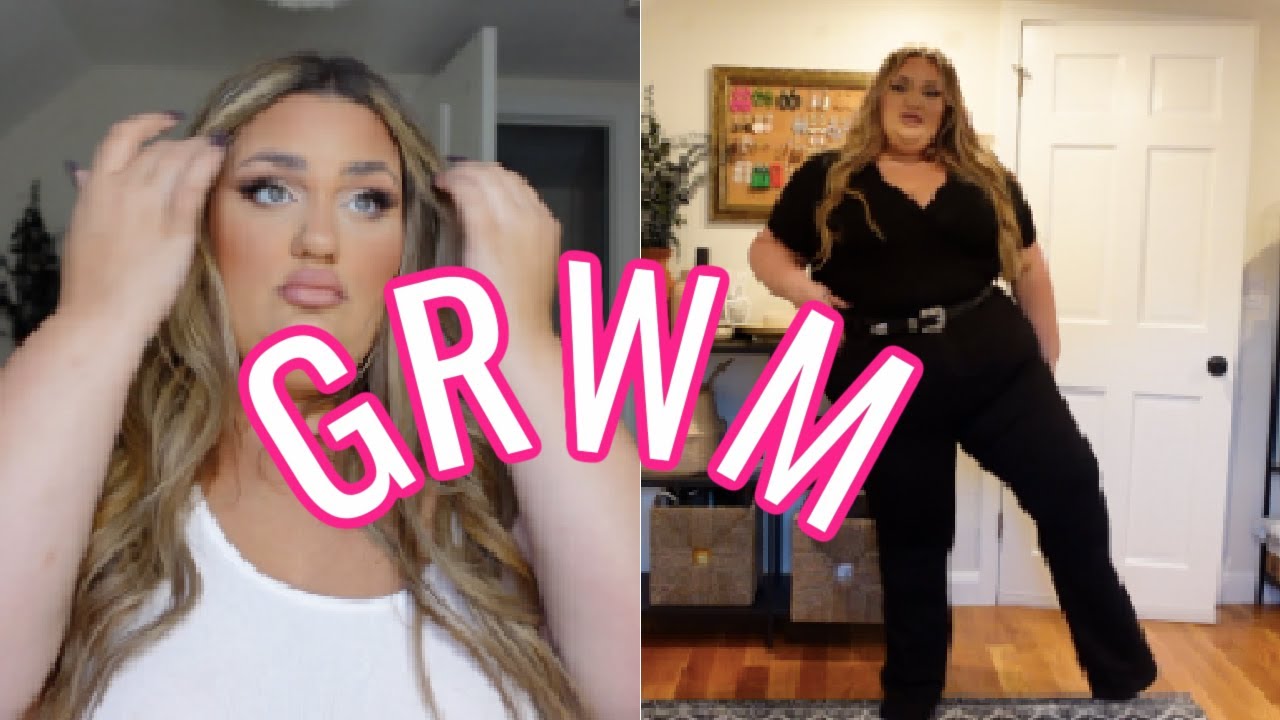 PLUS SIZE GRWM AND OOTN!! - YouTube