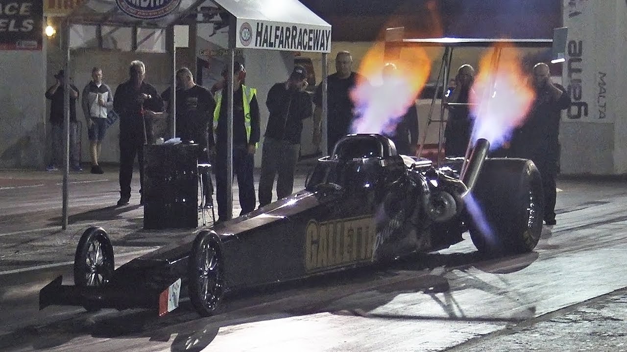 BRUTAL! 4000HP Twin Turbo V8 Dragster - YouTube