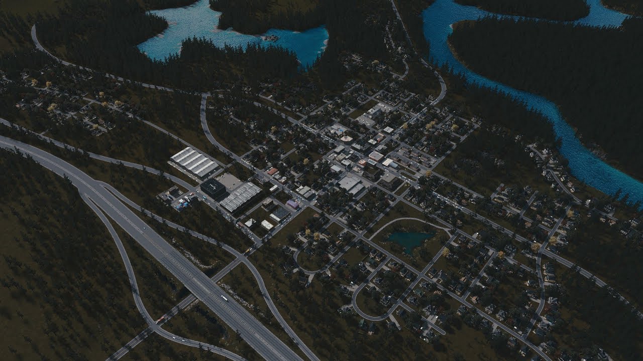 Starting A Realistic American Town in 45 minutes - Cities: Skylines ...