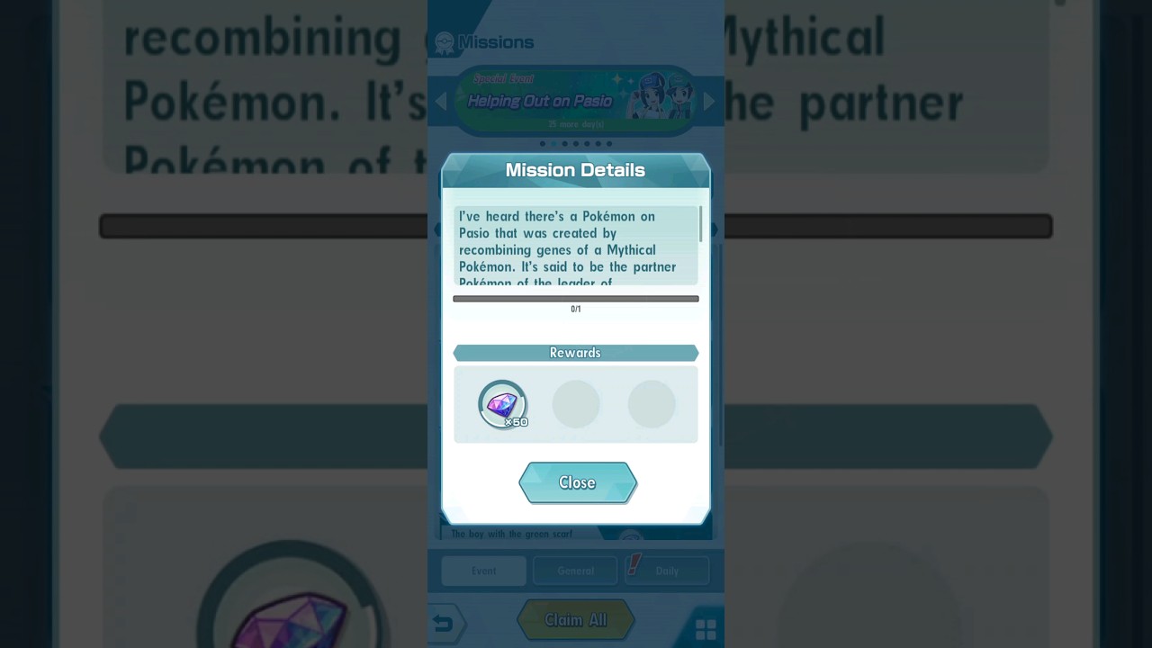 DAY 5 SOLUTION | Special Event - Helping Out on Pasio | Pokemon Masters ...