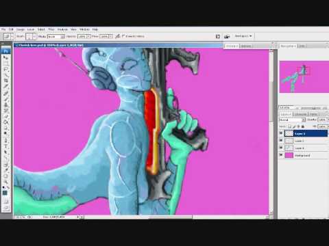 Cherish Space Project Part 2 of 2 photoshop speedpaint sexy girl with gun