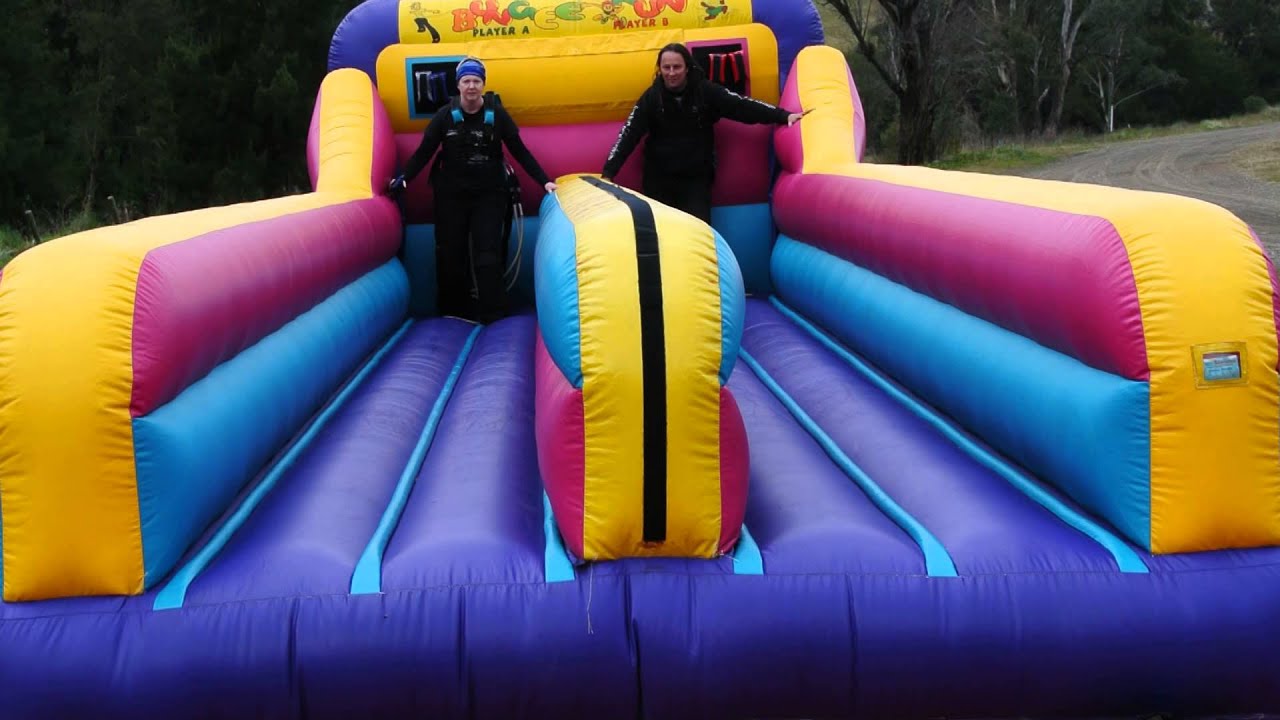 Horizontal bungee jumping at Sofala Pt 1 - YouTube