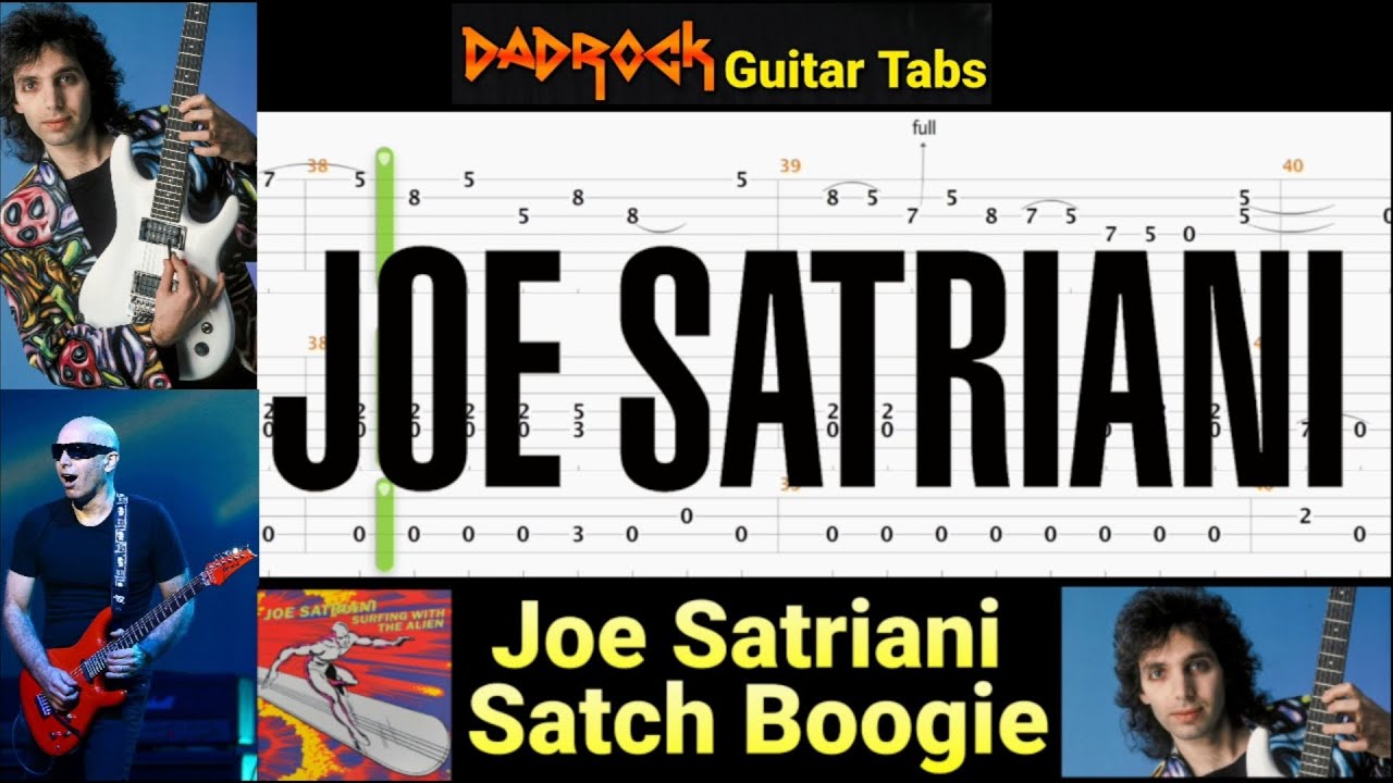 Satch Boogie - Joe Satriani - Guitar + Bass TABS Lesson - YouTube