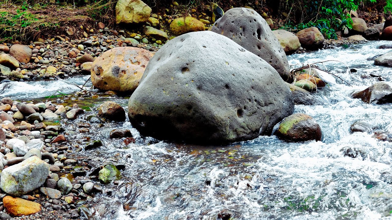 Gentle stream sounds, Powerful river sound for relaxation, The beauty ...