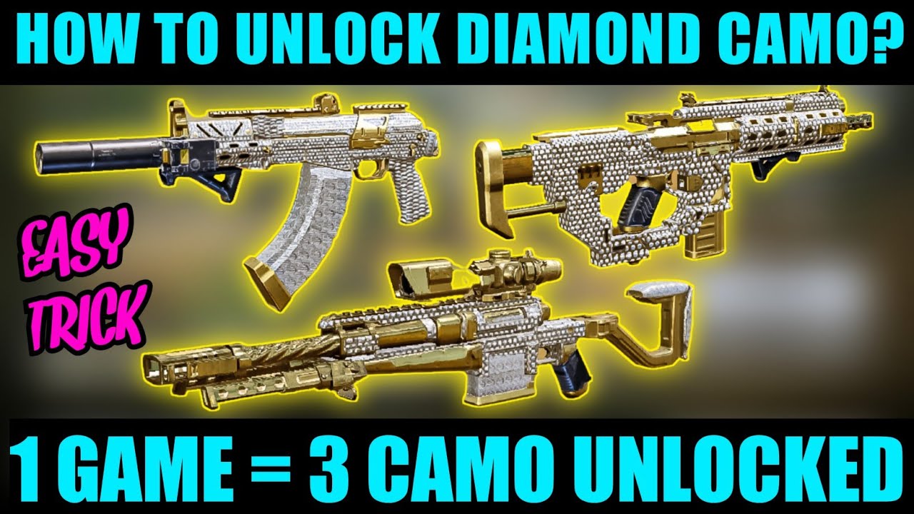 How to Unlock Diamond Camos in COD Mobile | Easy trick to unlock ...