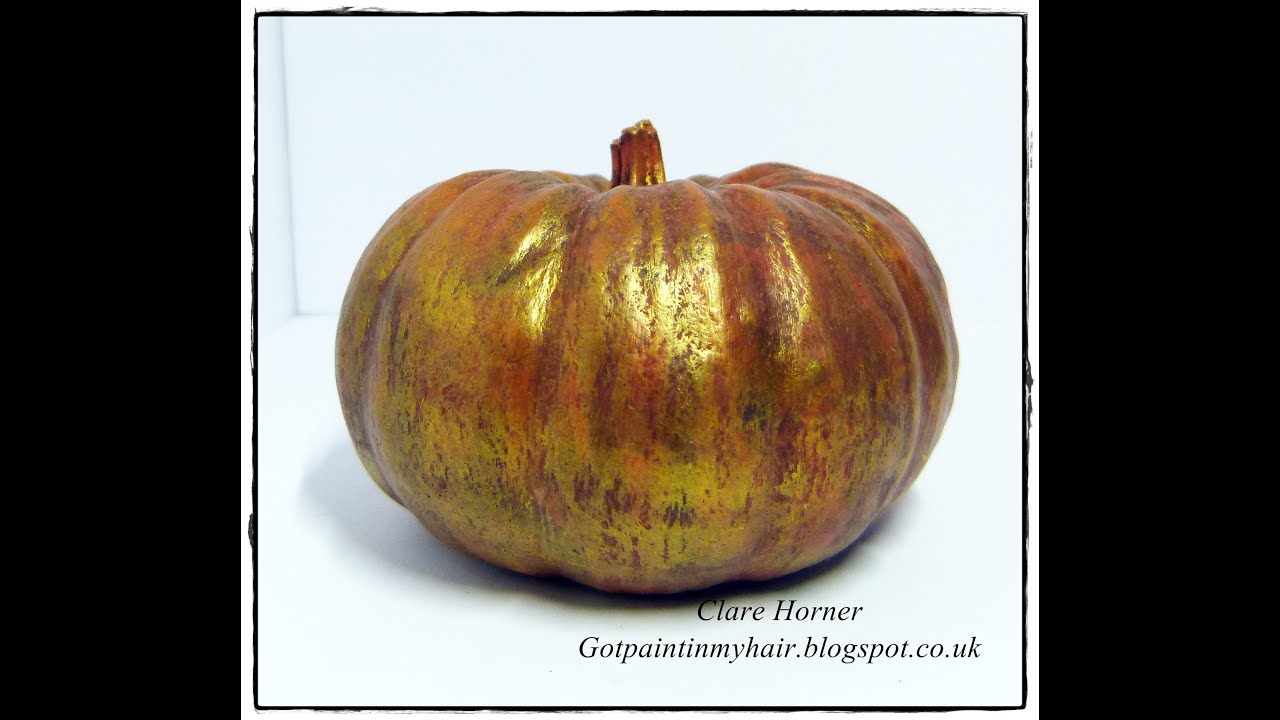 Cast Plaster Halloween Pumpkin Ornament - YouTube