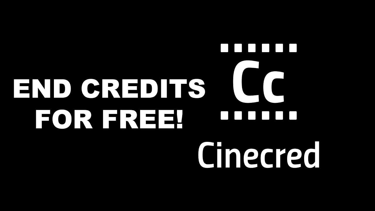 Make End Credits for Your Film for FREE! - YouTube
