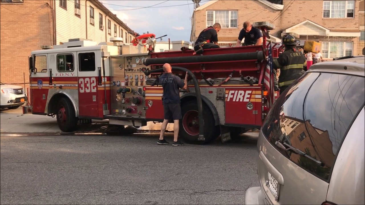 FDNY RESPONDING TO & ON SCENE OF A 10-26 KITCHEN FIRE ON GLENMORE ...