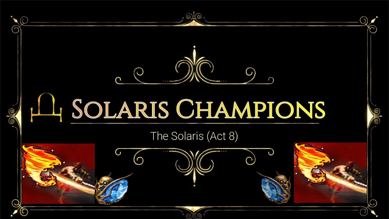 Path Of Exile - Solaris Champion Spectres - YouTube