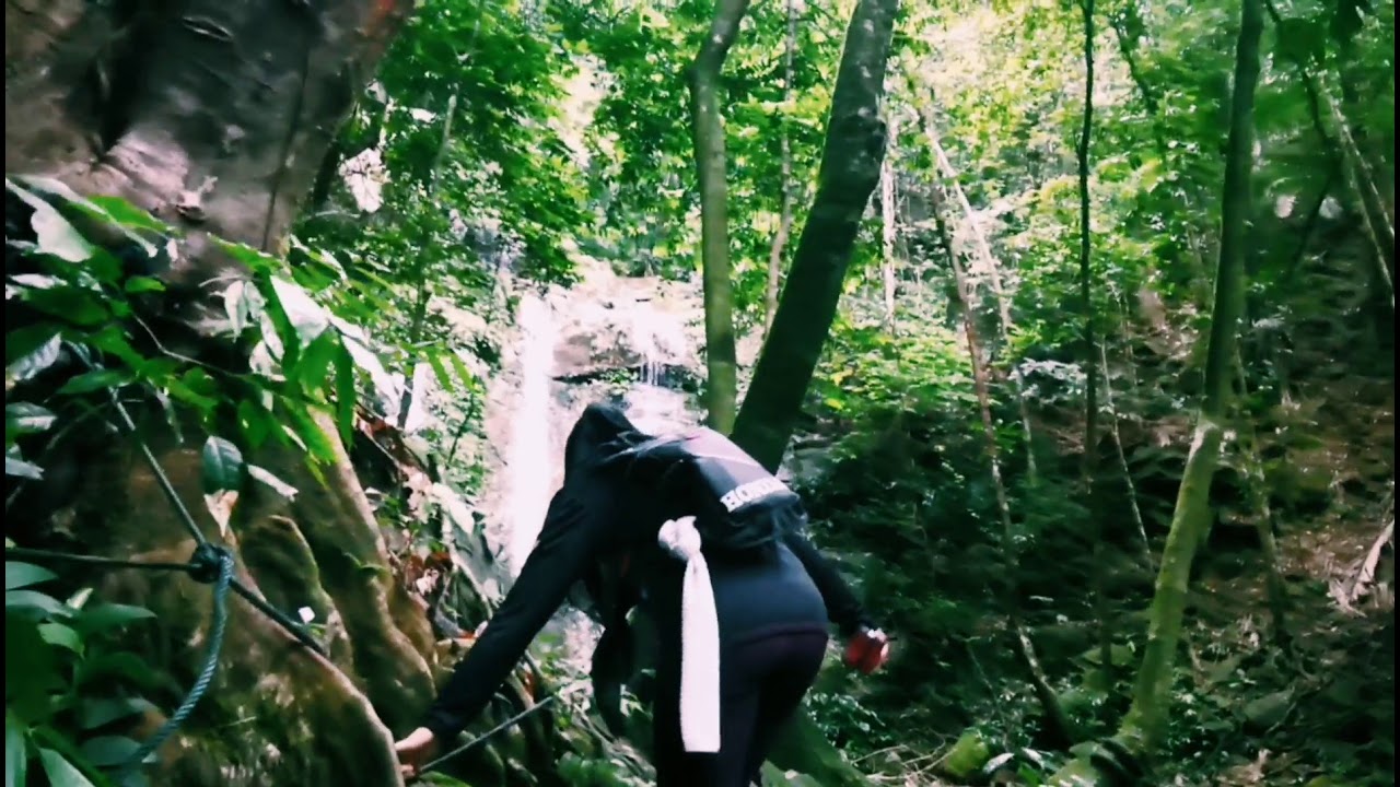 SANTUBONG WATERFALL (Permai Rainforest Resort Trail) - YouTube