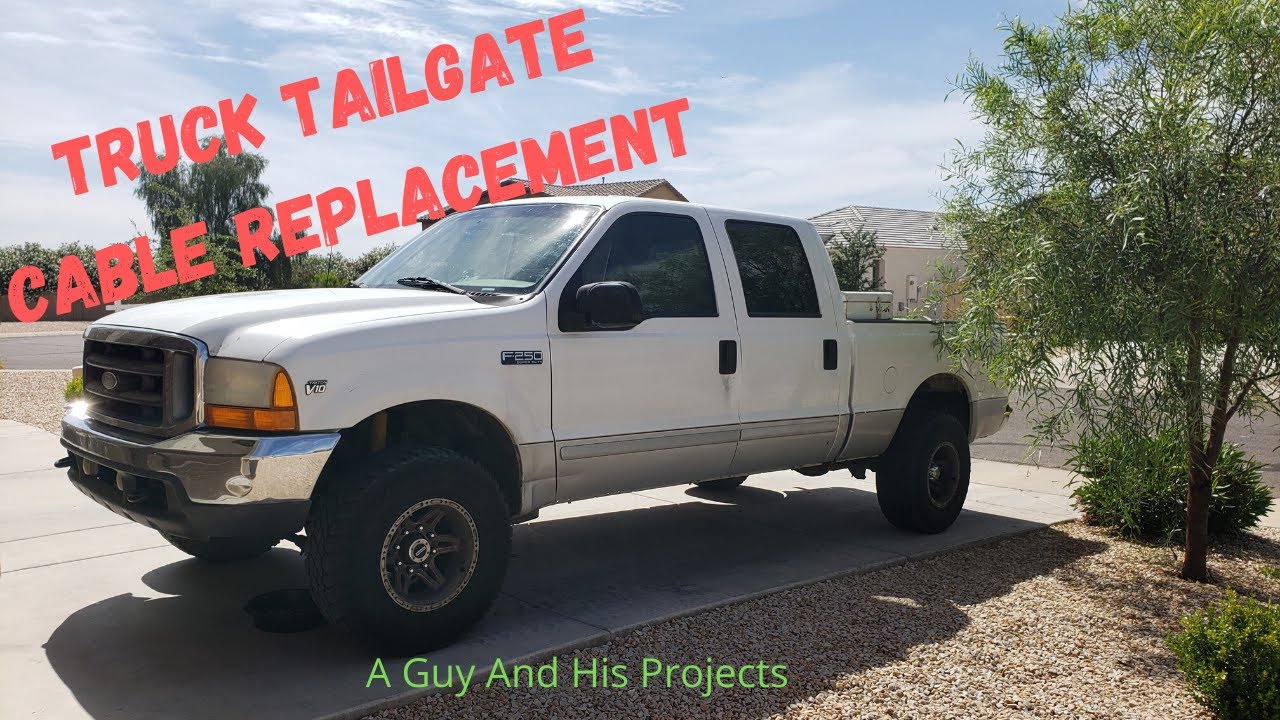 Ford F250 Super Duty Tailgate Cable Replacement - YouTube