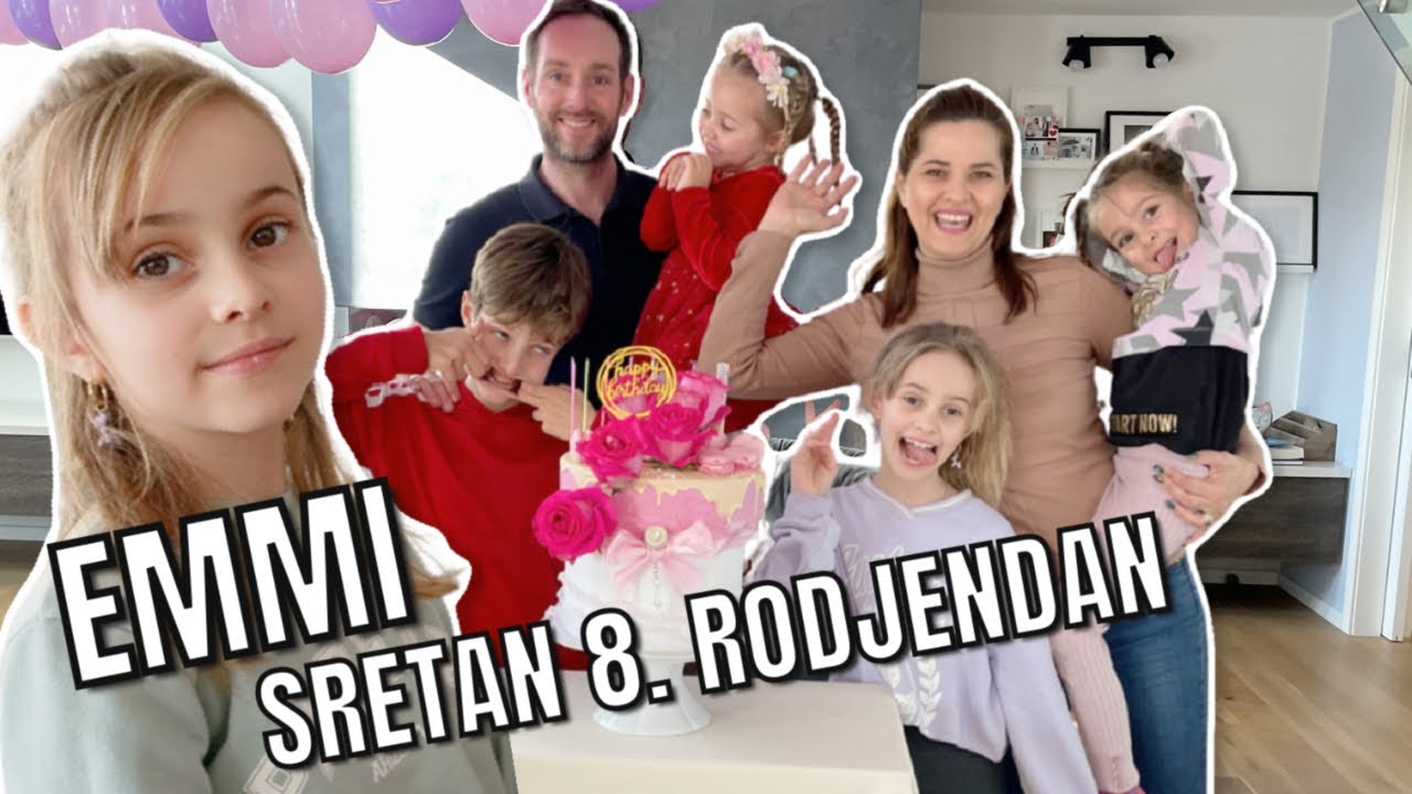 EMMIN 8. ROĐENDAN | VLOG | mama 4 djece | - YouTube