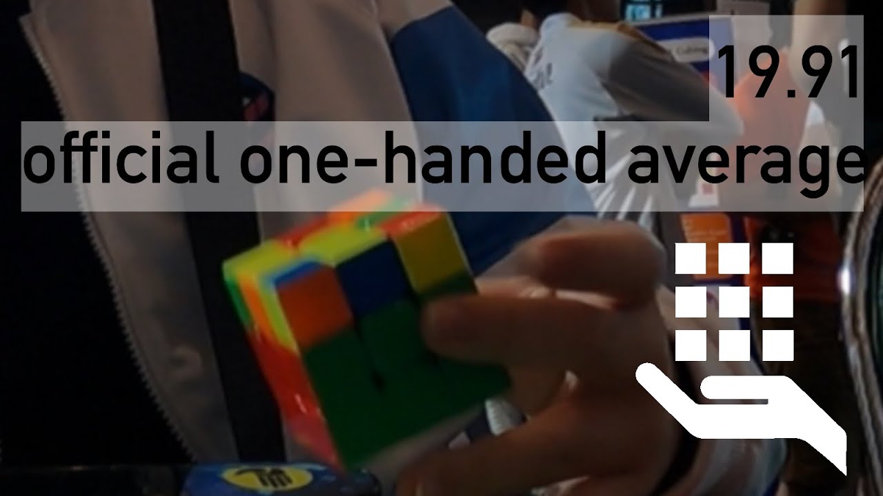 19.91 Official 3x3 one-handed average - Future Park Cubing 2023 - YouTube