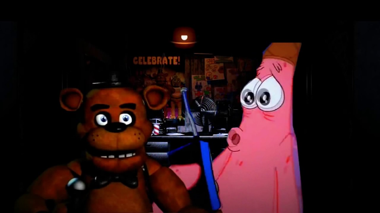 Funny moments SpongeBob SquarePants five nights at Freddy's - YouTube
