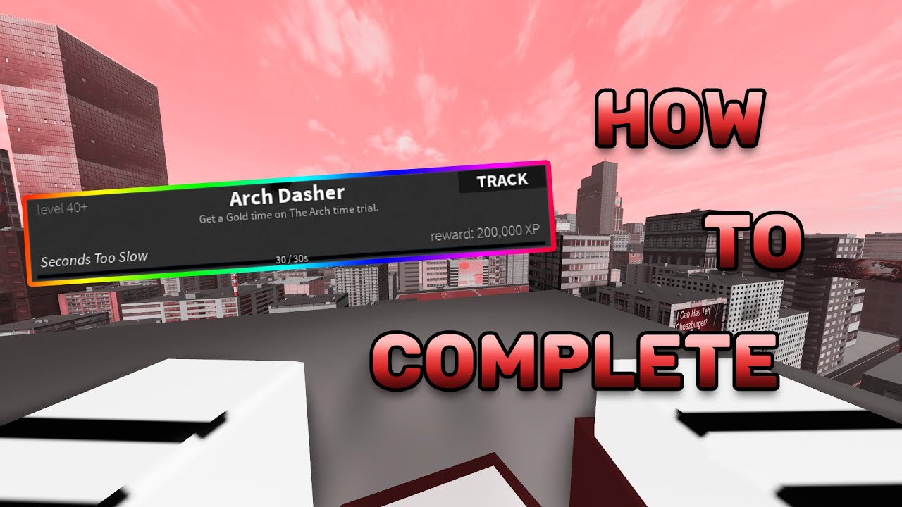 Arch Dasher Mission Tutorial | ROBLOX Parkour - YouTube