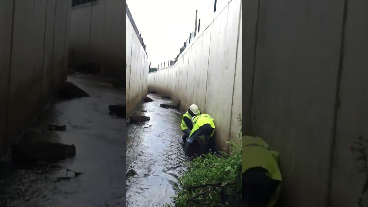 Tideflex CheckMate inline valves - Tullamore Flood Scheme - YouTube