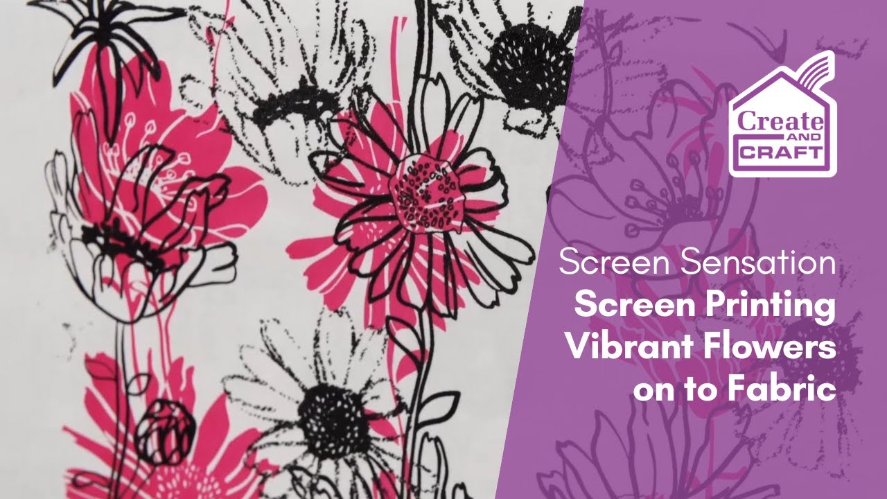 Screen Sensation: Screen Printing Vibrant Flowers onto Fabric | Screen ...