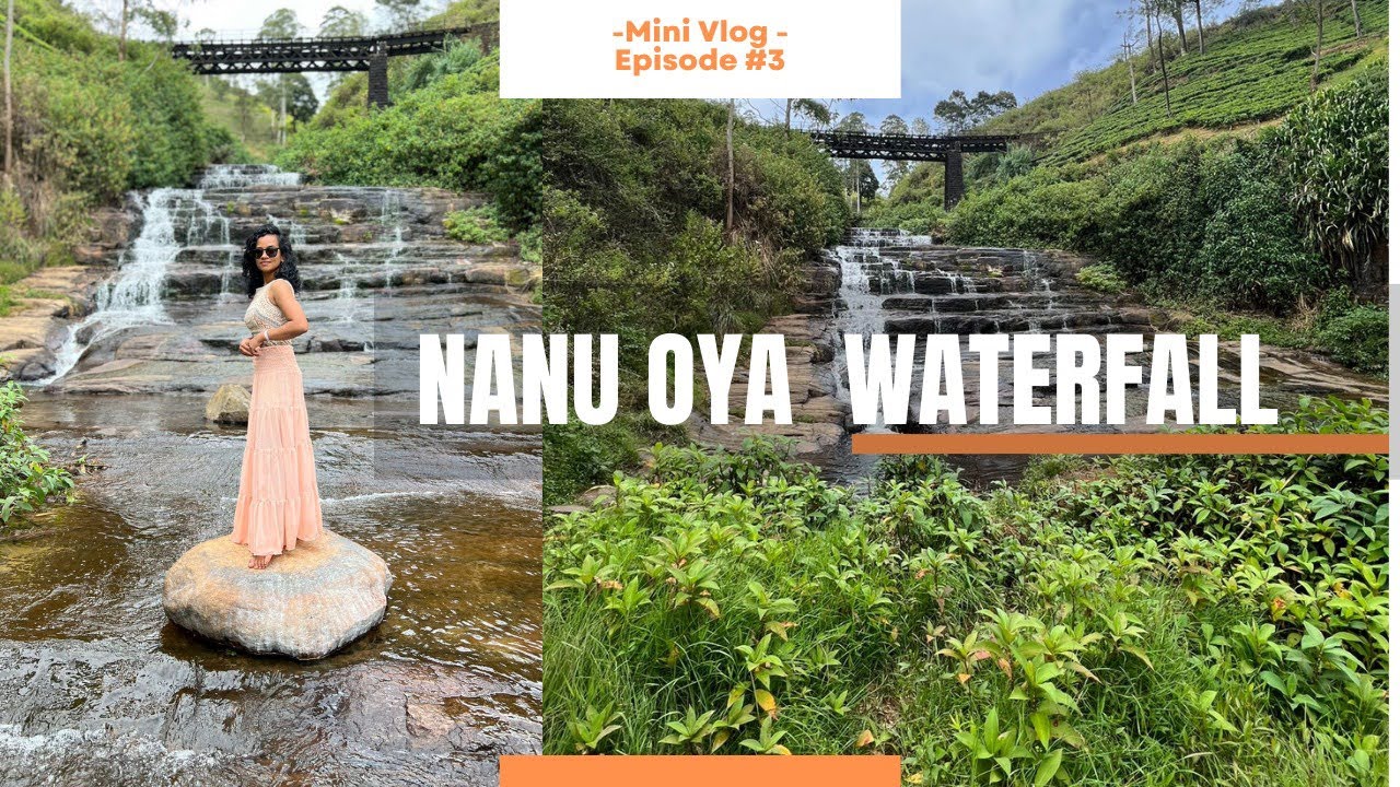 Railway track above a waterfall😱-Nanu oya falls in Nuwaraeliya #travel ...