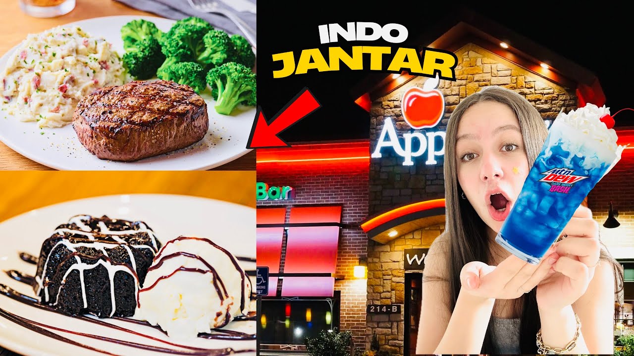 FOMOS JANTAR EM UM RESTAURANTE AMERICANO🇺🇸 *applebee’s* - YouTube
