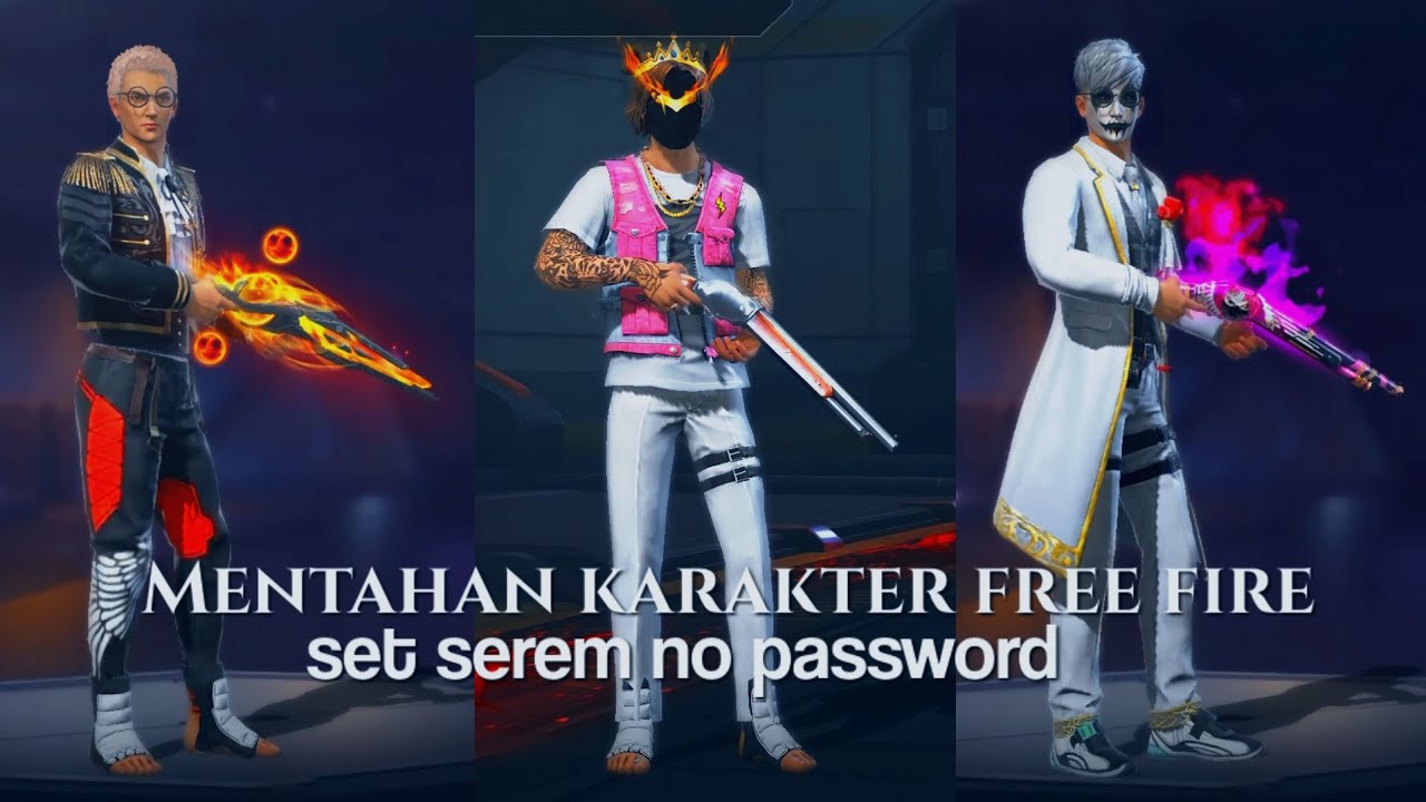 PRESET + MENTAHAN KARAKTER FREE FIRE || SET SEREM NO PASSWORD - YouTube