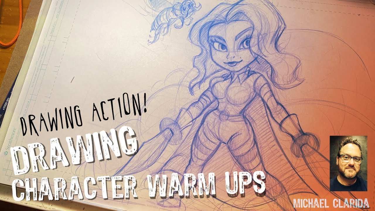 Drawing character warm ups - YouTube