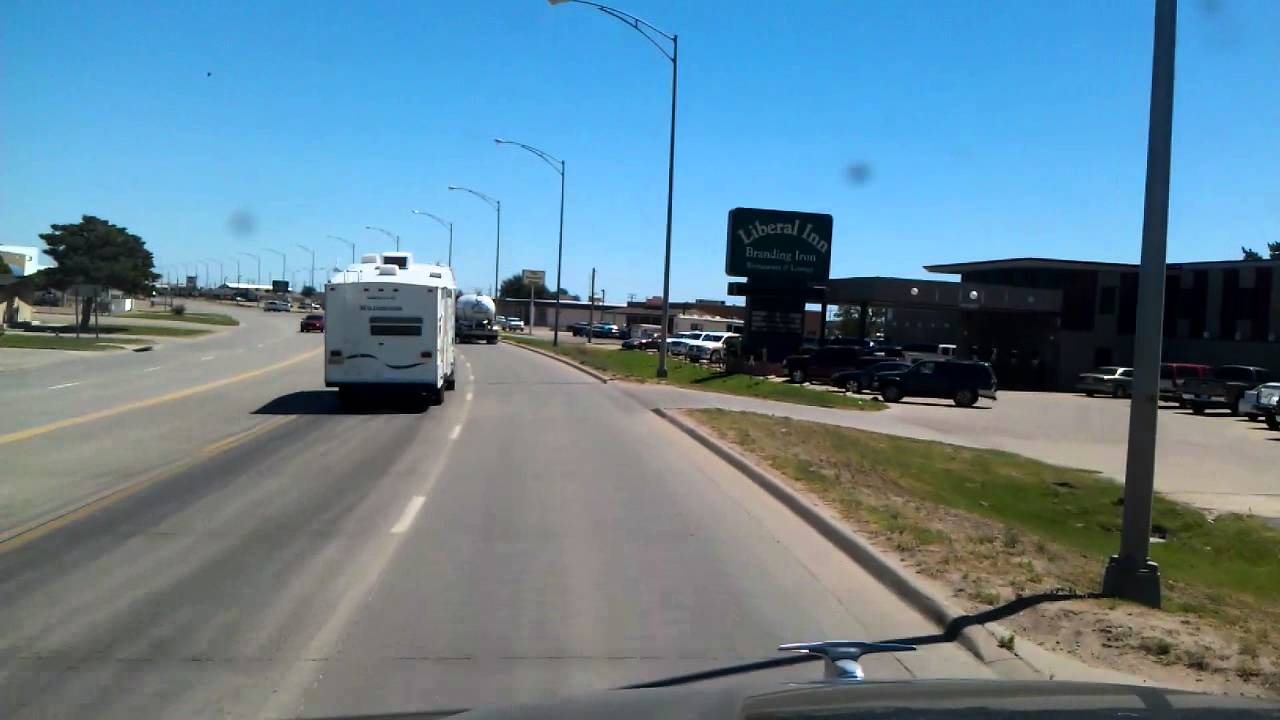 Liberal, Kansas on US Highway 54 - YouTube