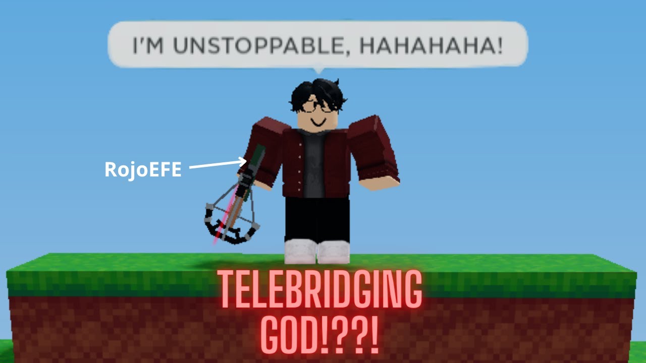 I DID AN INSANE TELEBRIDGE AS ROJOEFE.. (Roblox Bedwars) - YouTube