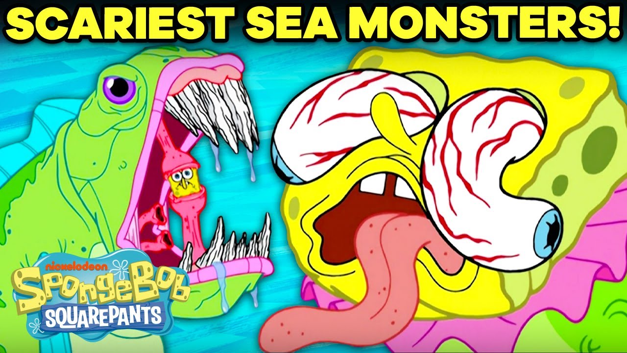 SpongeBob's Scariest Sea Monsters Ever 😈 | @SpongeBobOfficial - YouTube