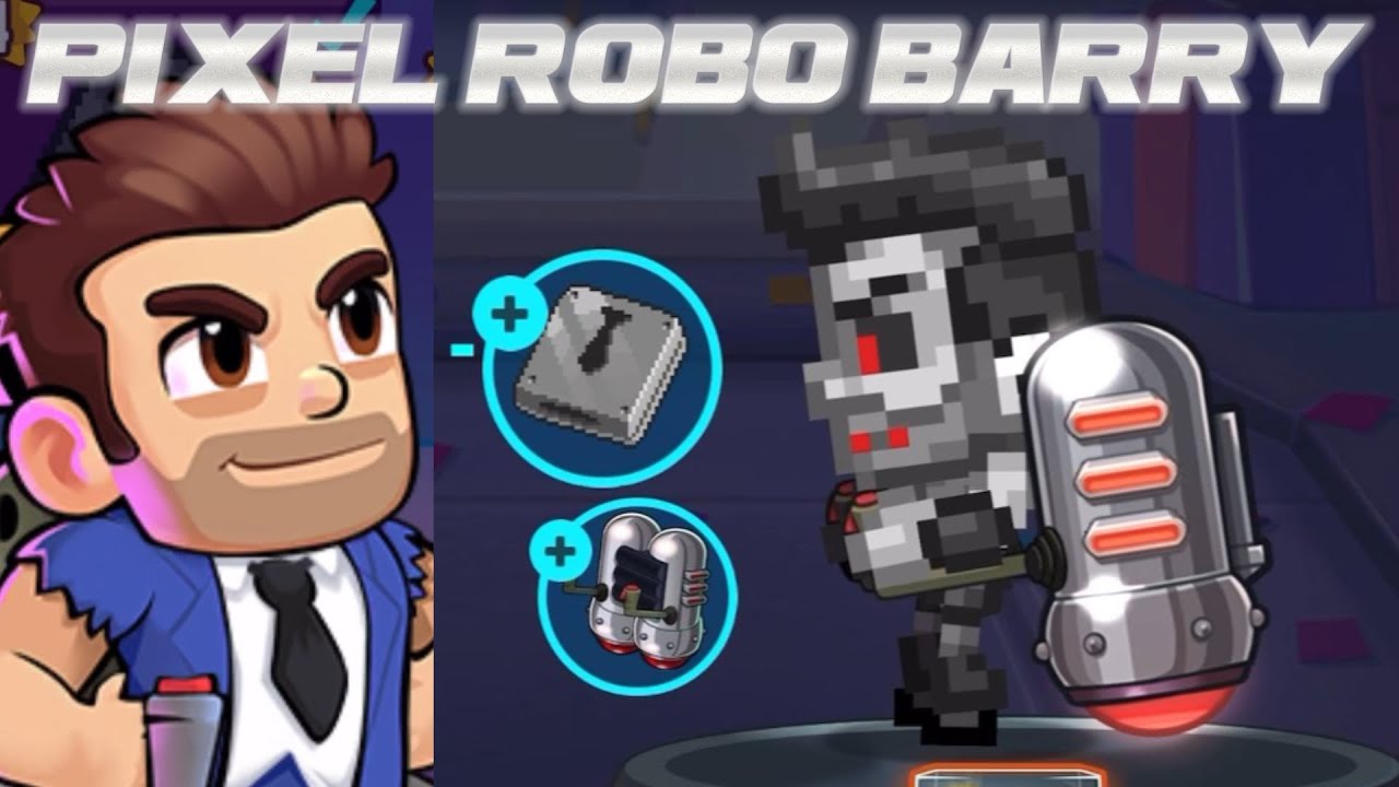 Jetpack Joyride 2 | Exclusive Pixel Robo Barry Skin Unlocked 🤩 - YouTube