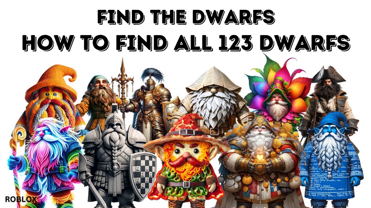 How To Find All 123 Dwarfs in Find The Dwarfs (123) | Roblox - YouTube