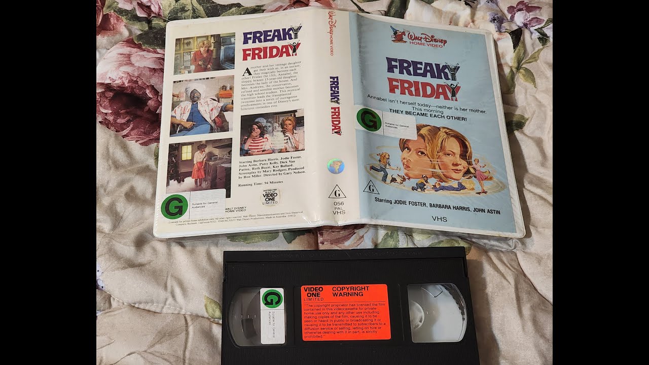 Freaky Friday New Zealand VHS Closing (Disney) 1984 - YouTube
