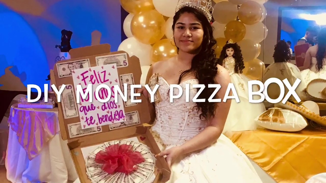 DIY MONEY PIZZA BOX - YouTube