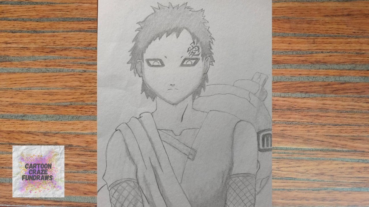 How to draw Gaara [Naruto] || step by step || easy for beginners - YouTube